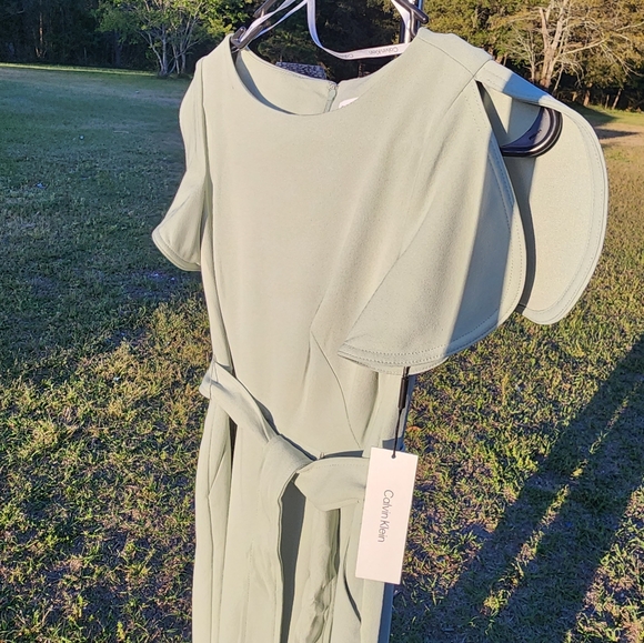 Calvin Klein | Pants & Jumpsuits | Calvin Klein Nwt Short Tulip Sleeve ...